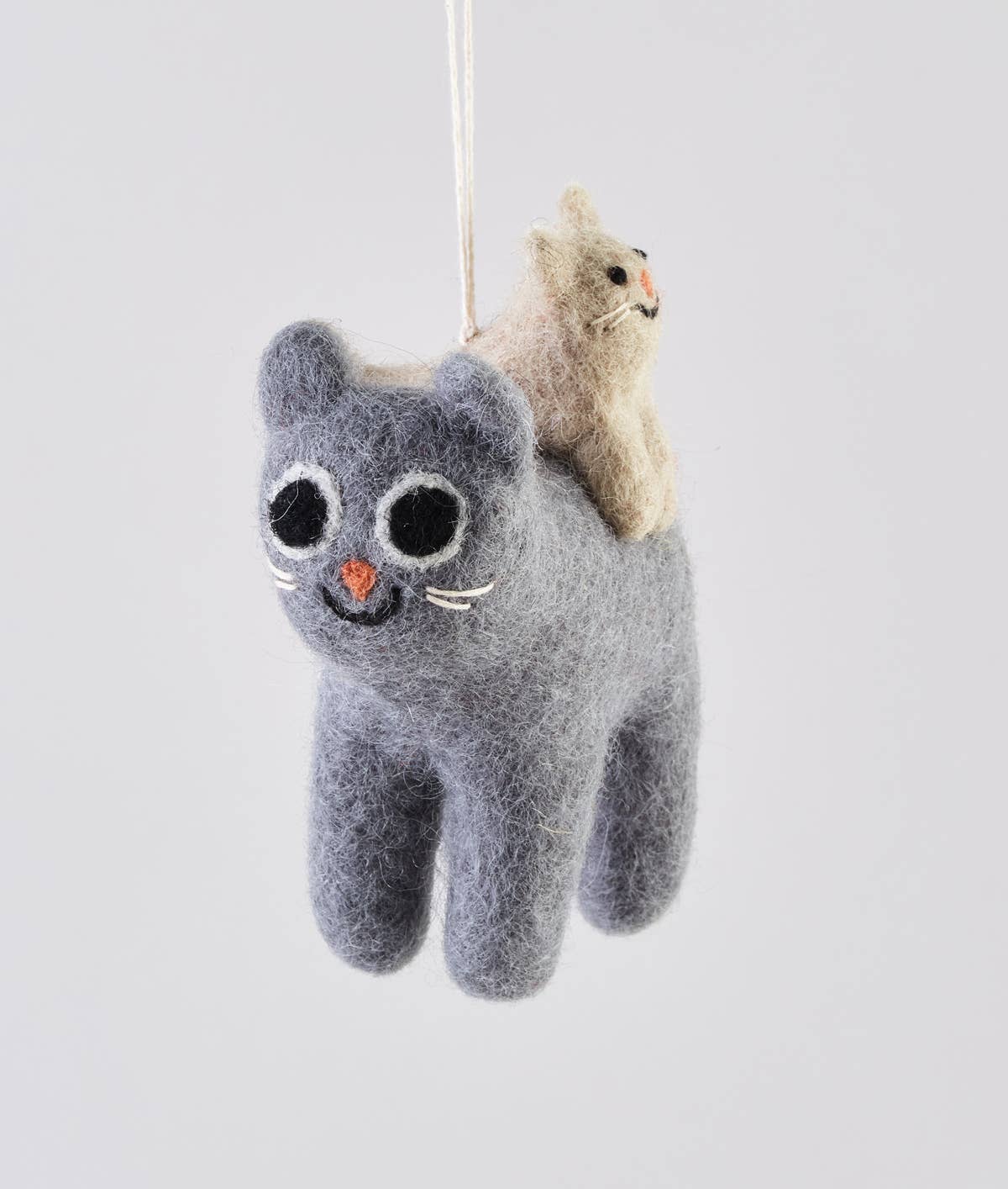 Pabs Cat Hanging Felt Ornament bauble Wrap Modern Love Store Glasgow